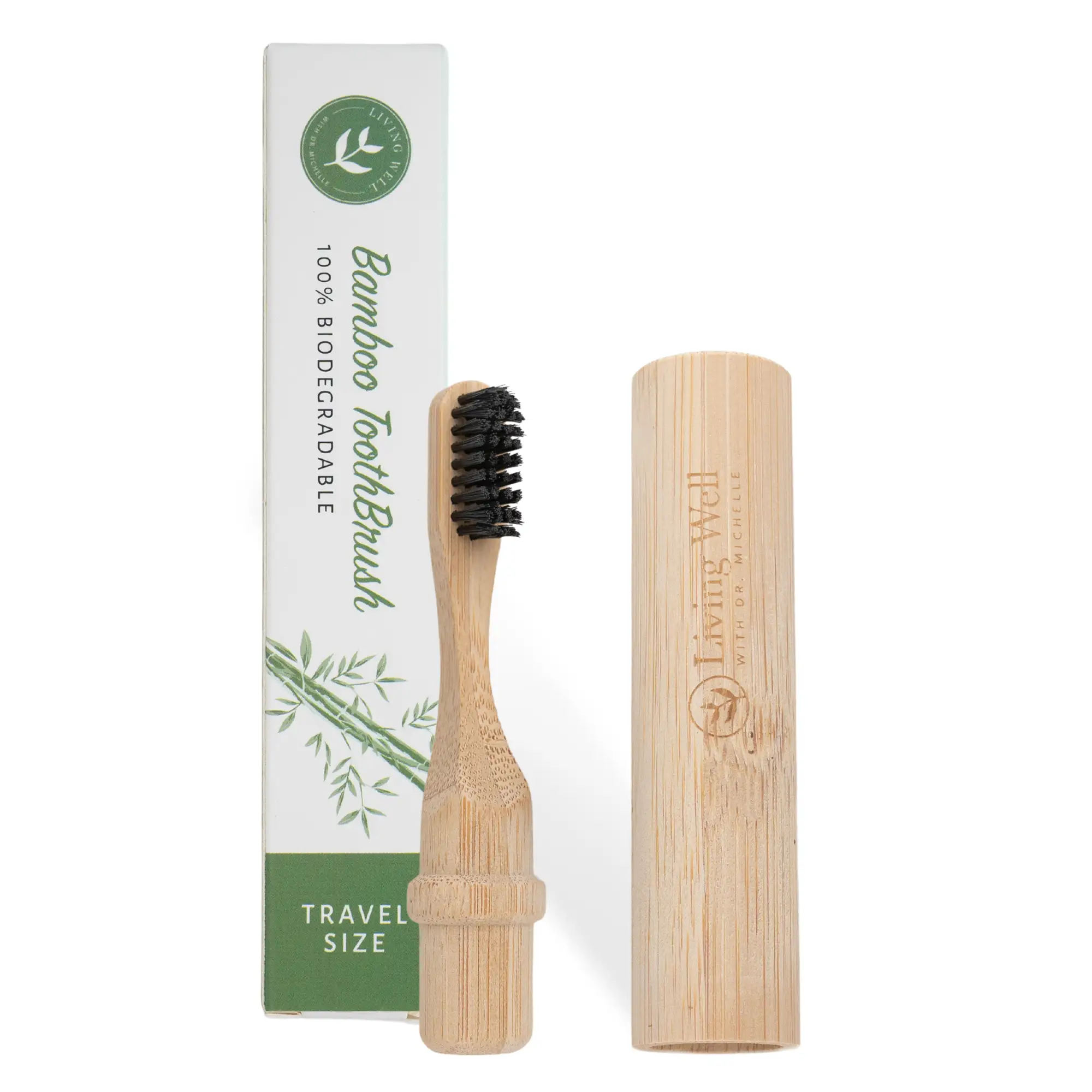 Travel Bamboo Toothbrush - Living Well with Dr. Michelle Wholesale
